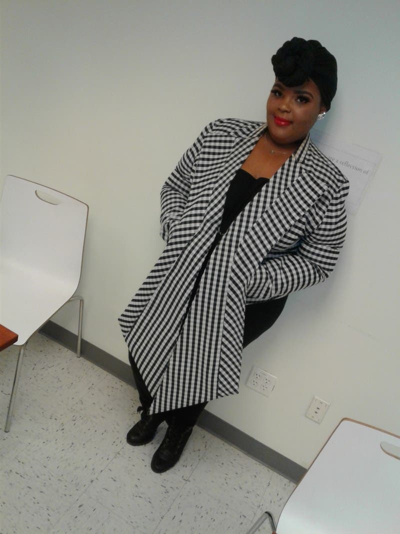 Check Scarf Lapel Jacket by Tome | Rent the Runway