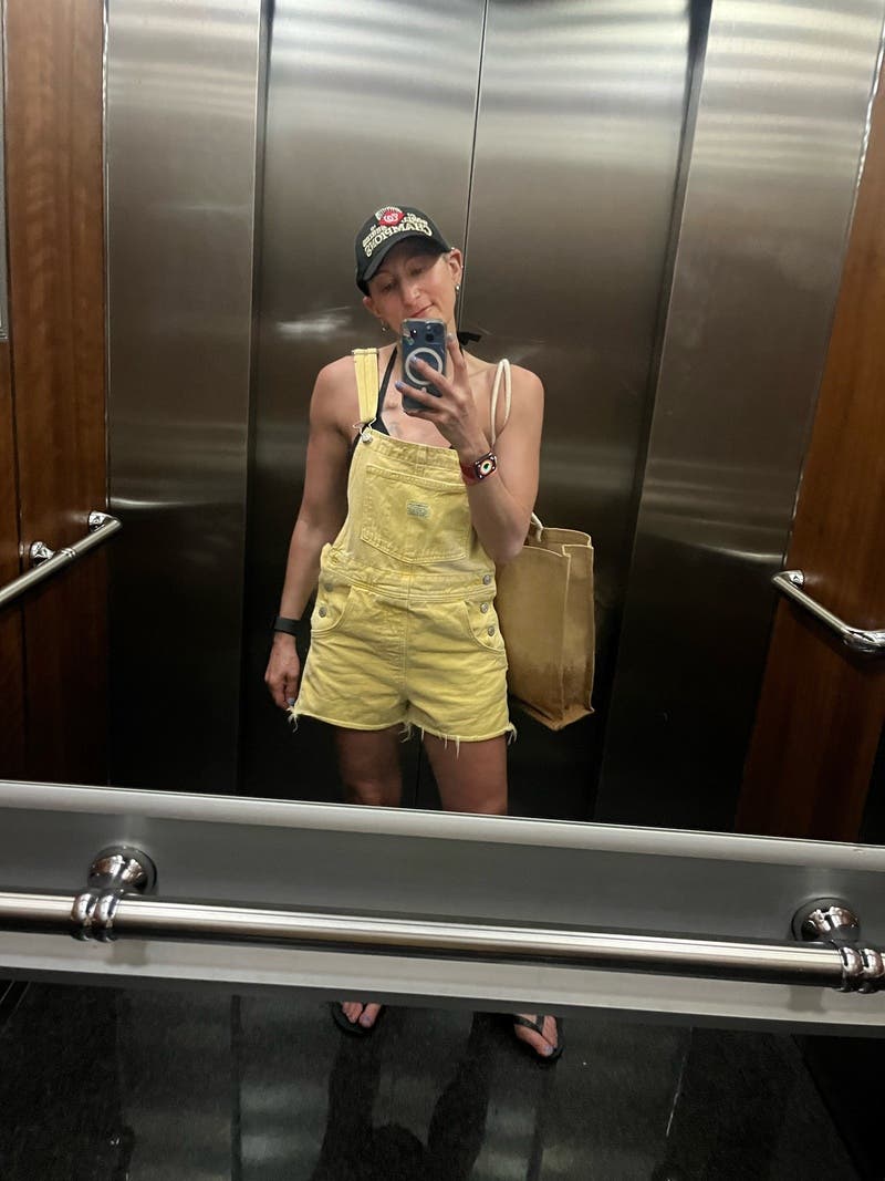 Yellow Vintage Shortalls by Levi's | Rent the Runway