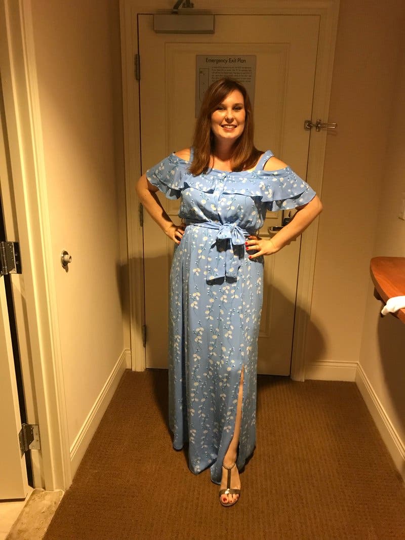 Blue Daisy Printed Maxi by Draper James | Rent the Runway