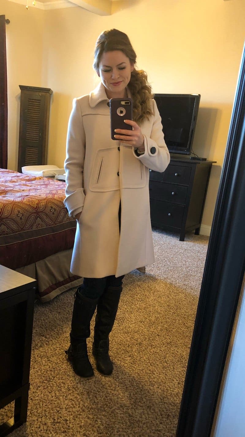 Natural Wide Cuff Coat by Tara Jarmon | Rent the Runway