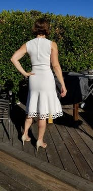 White Diamond Cut Dress by Milly | Rent the Runway