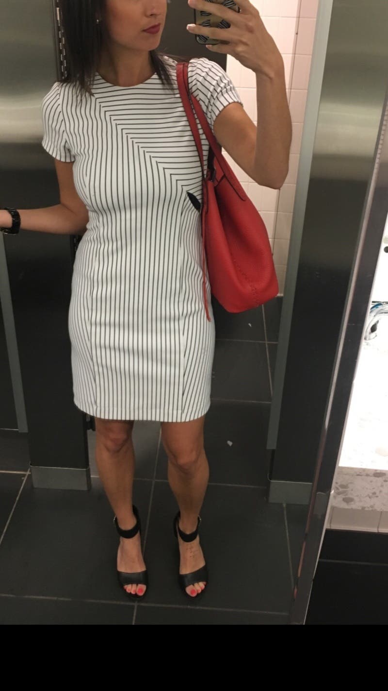 Raina Stripe Sheath by 1 by O2nd | Rent the Runway