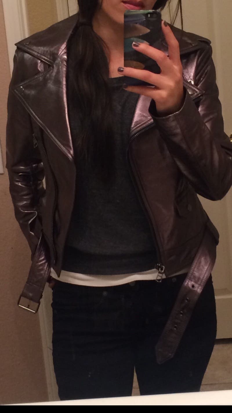 Silver Belfast Moto Jacket by Parker | Rent the Runway