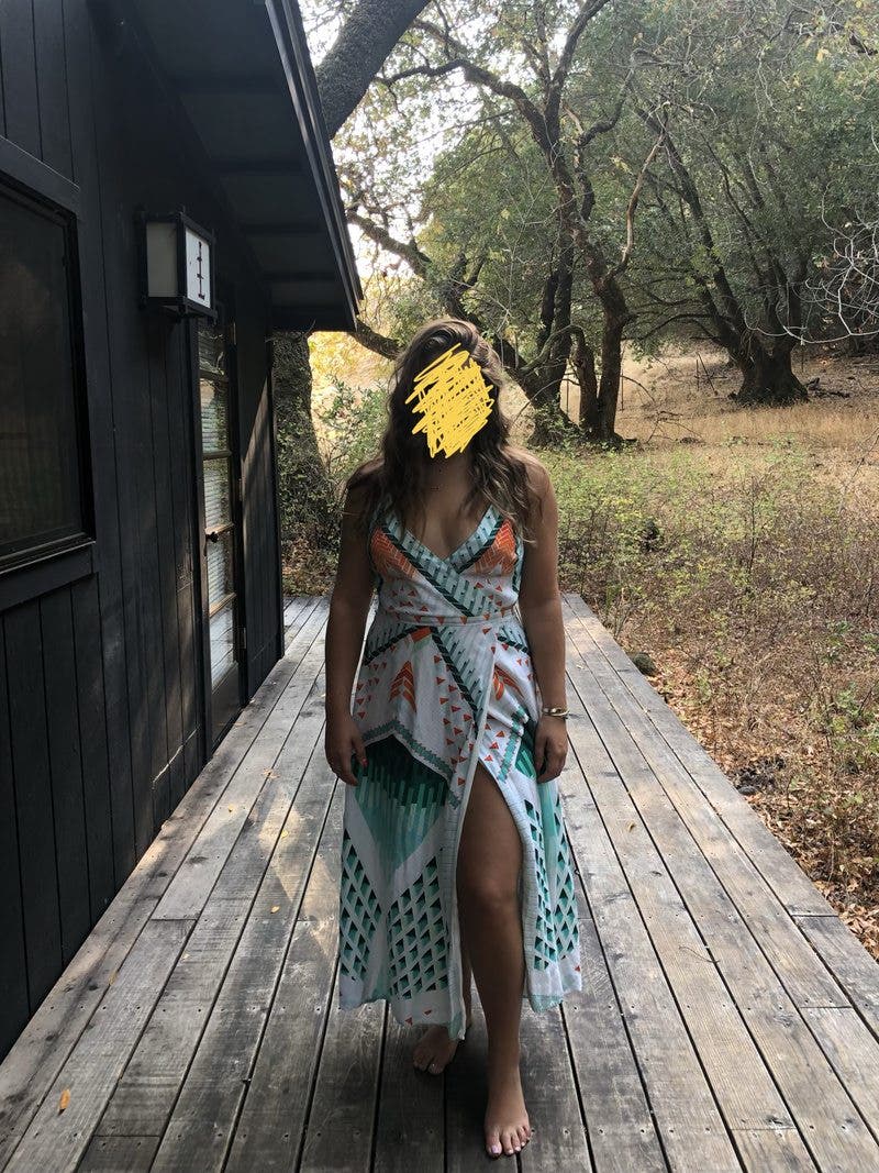 Apreol Sun Shade Faux Wrap Dress by Temperley London | Rent the Runway