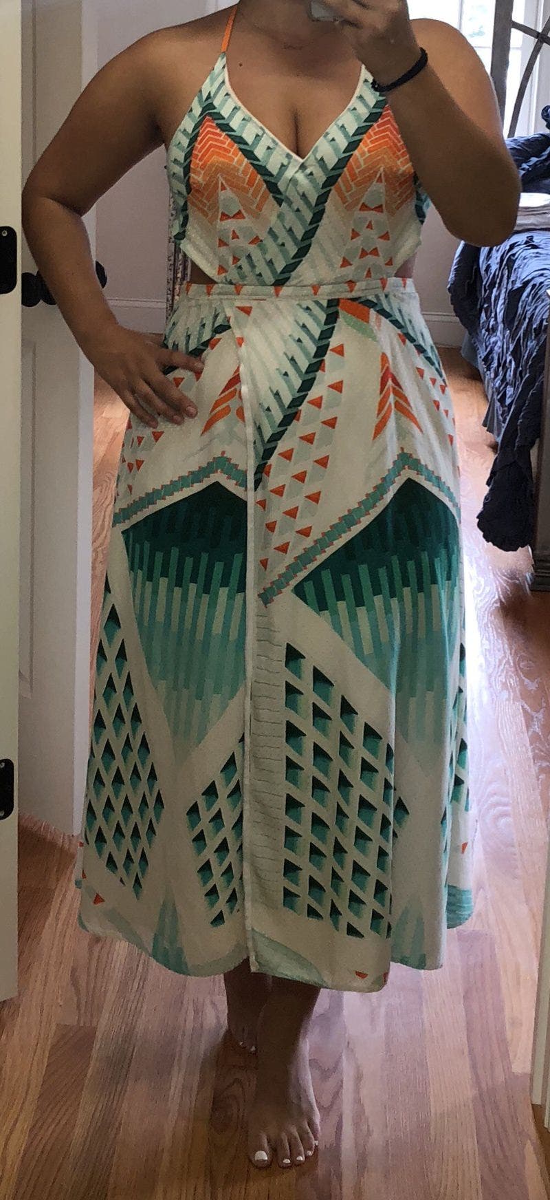 Apreol Sun Shade Faux Wrap Dress by Temperley London | Rent the Runway