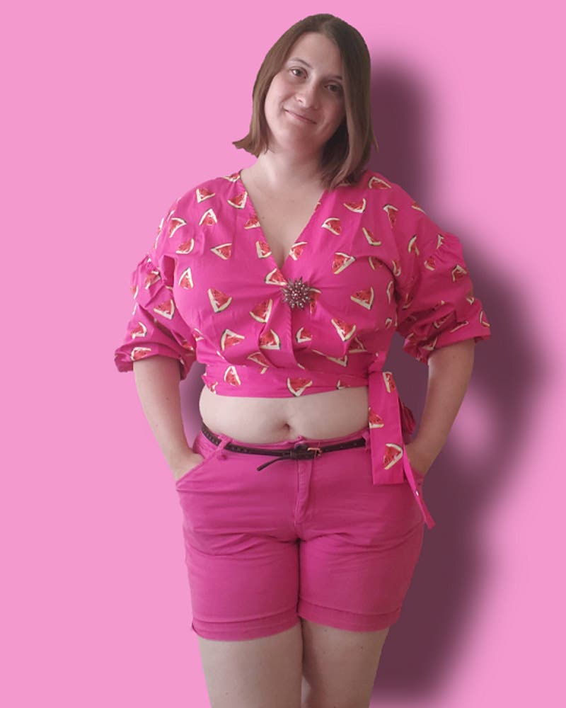 Emily Wrap Top by Color Me Courtney | Rent the Runway