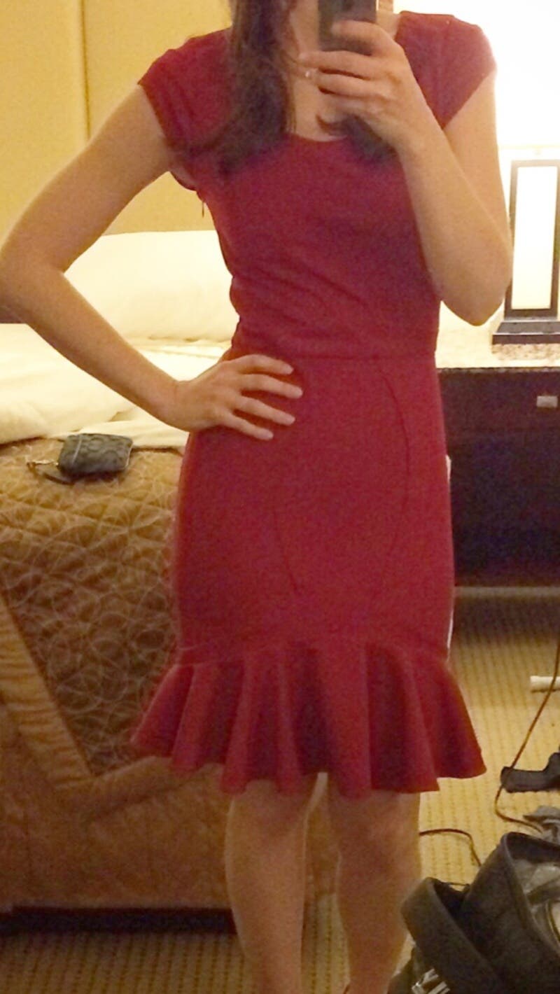 Red Snapper Dress by ZAC Zac Posen | Rent the Runway