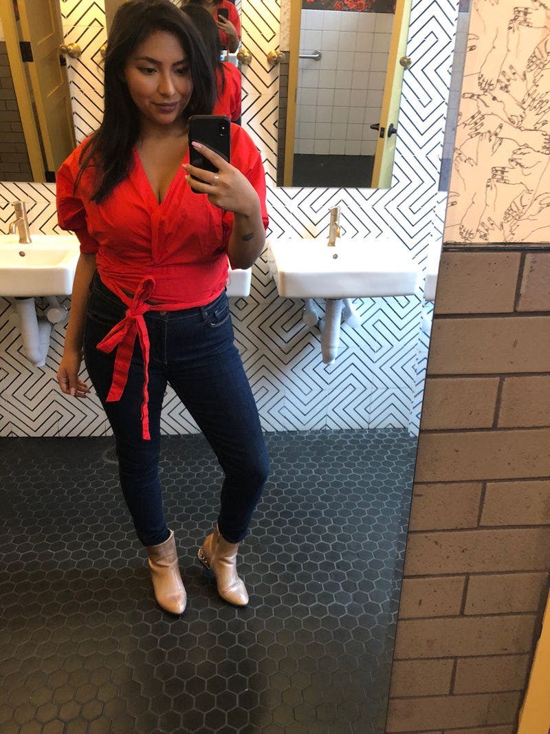 Red Arietta Top by Habitual | Rent the Runway