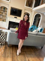Wine Devin Lace Dress by Saylor | Rent the Runway