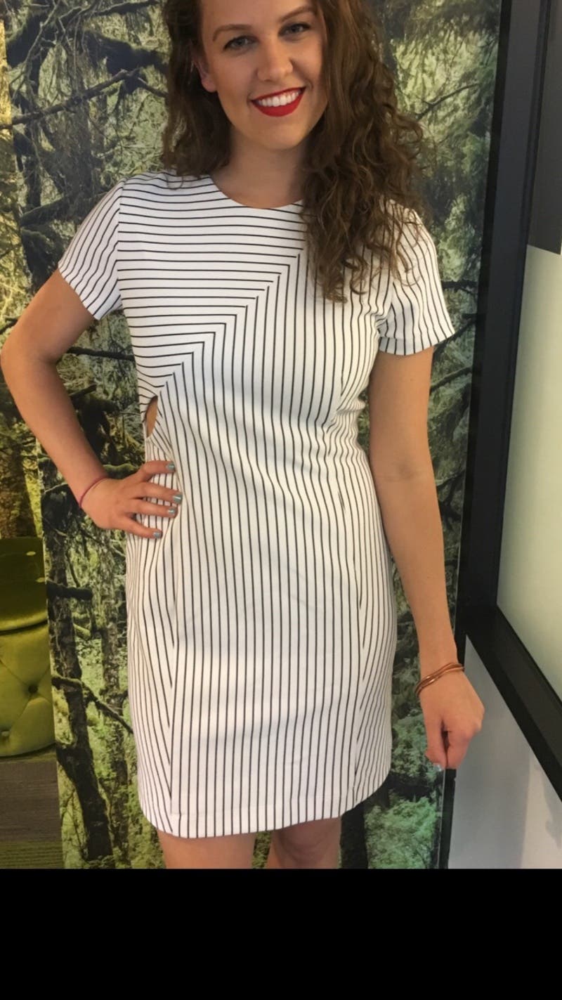 Raina Stripe Sheath by 1 by O2nd | Rent the Runway