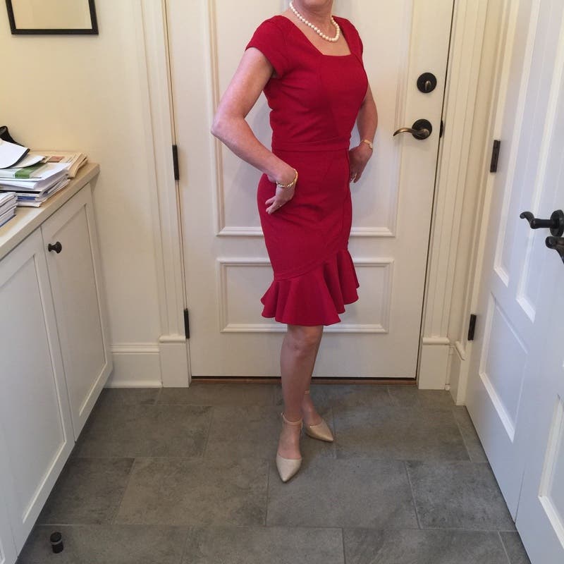 Red Snapper Dress by ZAC Zac Posen | Rent the Runway