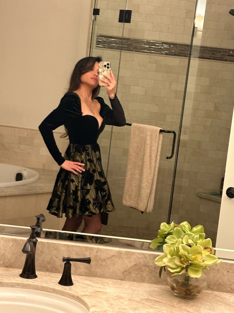Encore Velvet Mini Dress by ASHLEY PARK x RTR | Rent the Runway