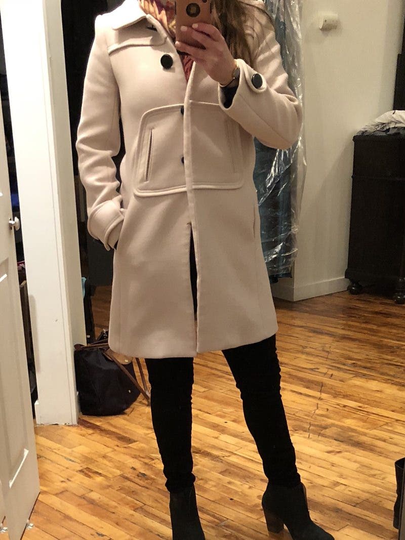 Natural Wide Cuff Coat by Tara Jarmon | Rent the Runway