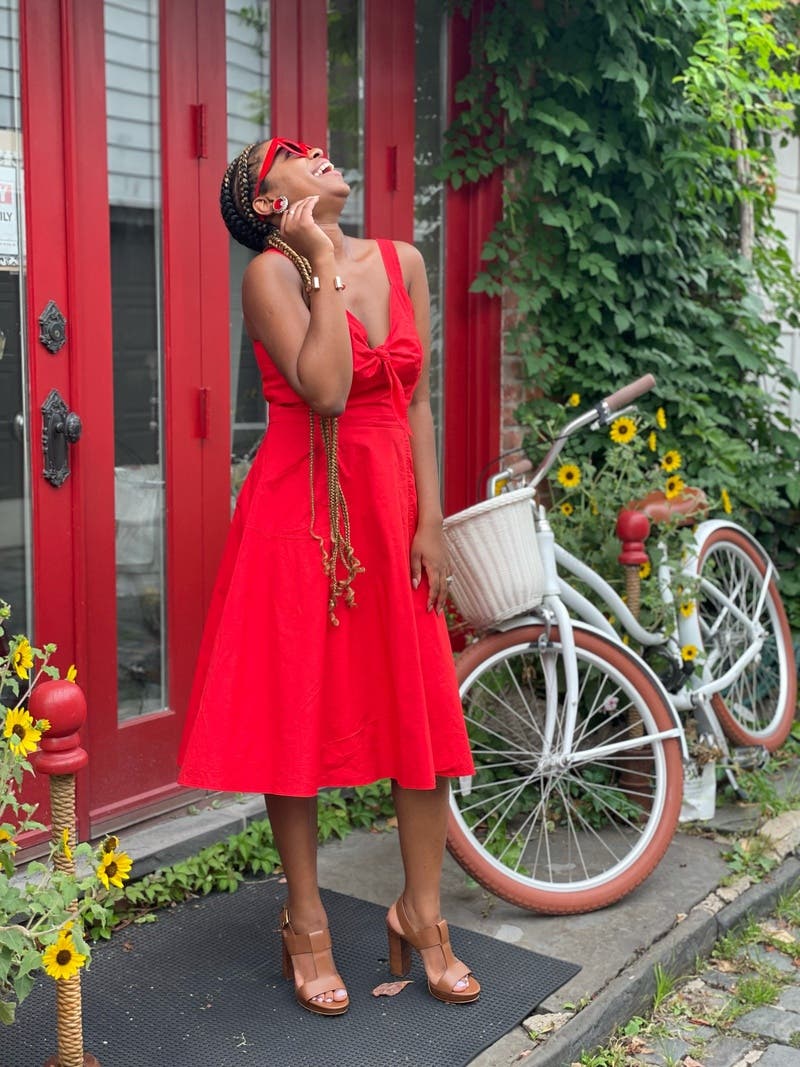 Red Coco Dress by Color Me Courtney | Rent the Runway