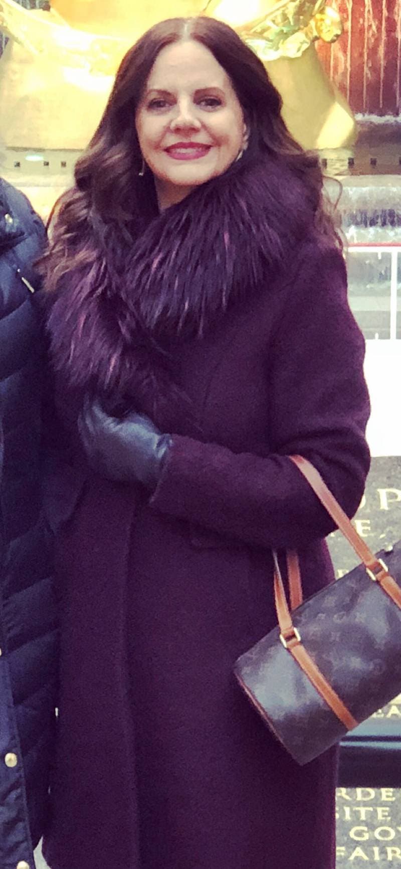 Grape Faux Fur Coat by Novelti | Rent the Runway