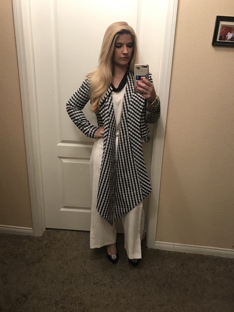 Check Scarf Lapel Jacket by Tome | Rent the Runway