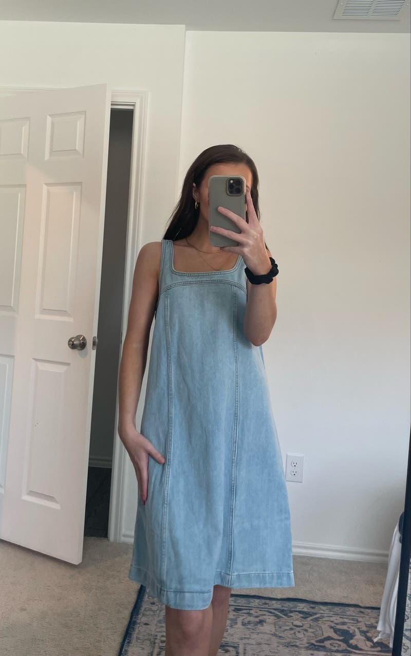 Sleeveless Super Flowy Shift Dress by Madewell | Rent the Runway