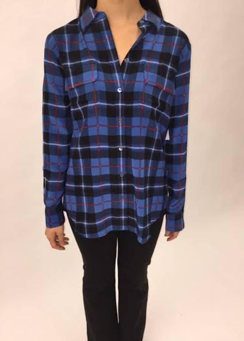 Contrast Plaid Button Down by Equipment | Rent the Runway
