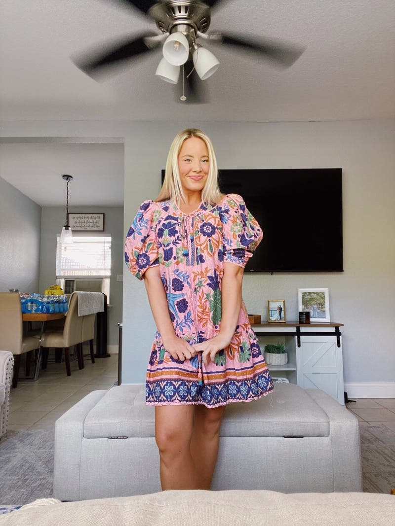 Seashell Mini Dress by FARM Rio | Rent the Runway