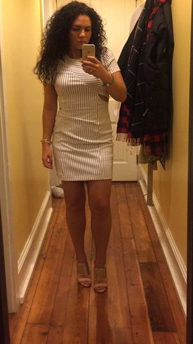 Raina Stripe Sheath by 1 by O2nd | Rent the Runway