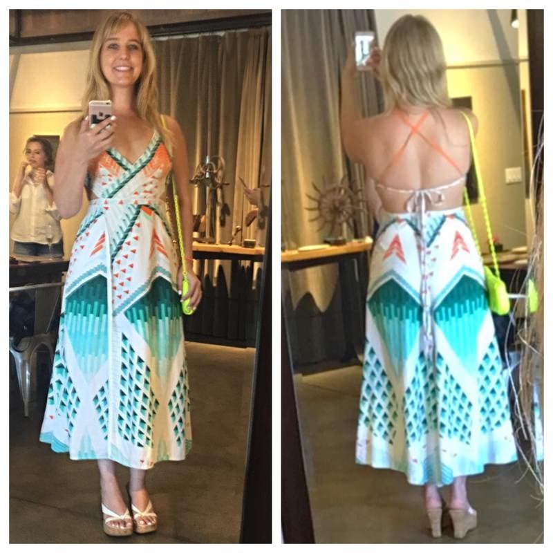 Apreol Sun Shade Faux Wrap Dress by Temperley London | Rent the Runway