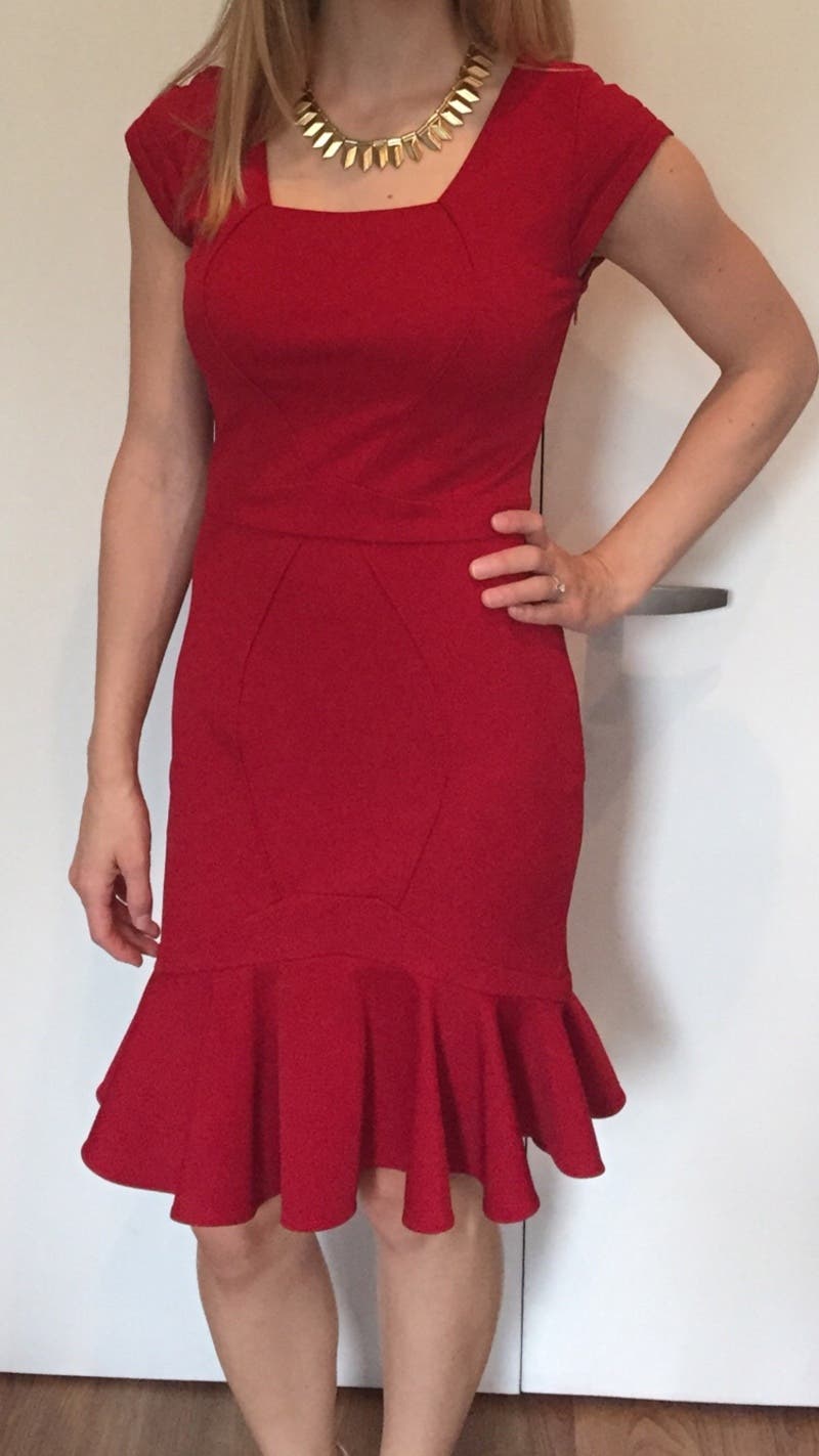 Red Snapper Dress by ZAC Zac Posen | Rent the Runway