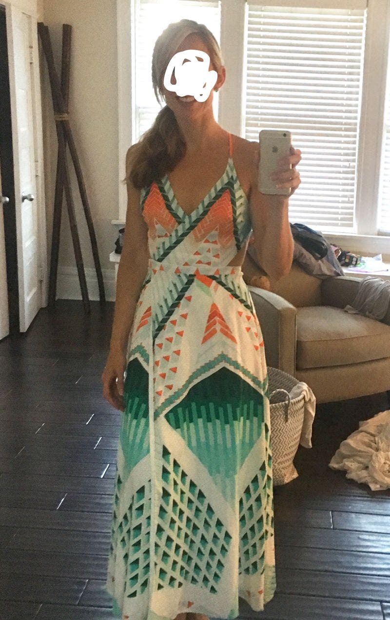 Apreol Sun Shade Faux Wrap Dress by Temperley London | Rent the Runway