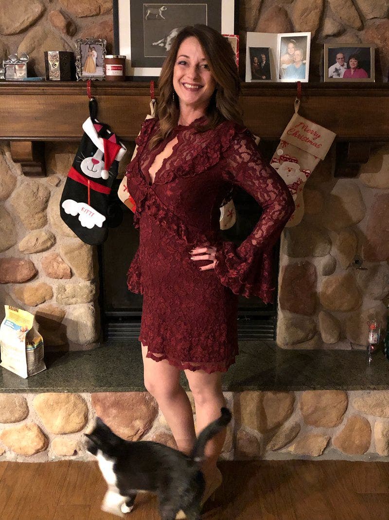 Wine Devin Lace Dress by Saylor | Rent the Runway