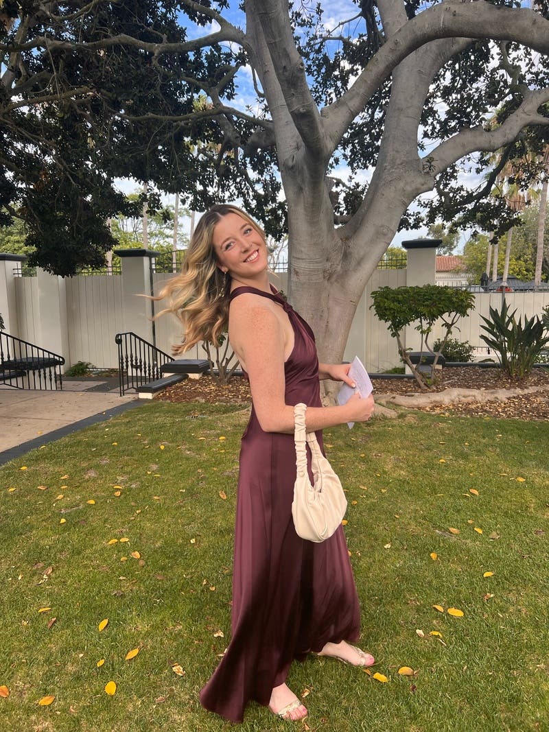 Satin Halter Gown by Liv Foster | Rent the Runway