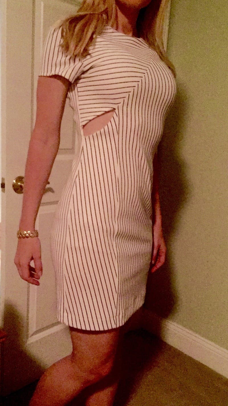 Raina Stripe Sheath by 1 by O2nd | Rent the Runway