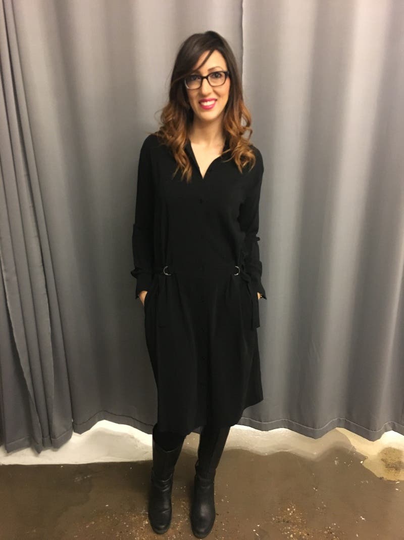 Black D-Ring Dress by VINCE. | Rent the Runway