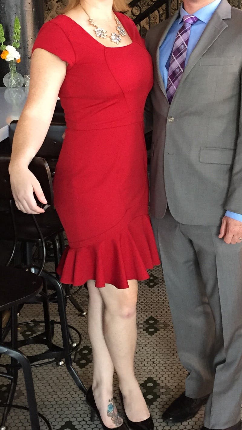 Red Snapper Dress by ZAC Zac Posen | Rent the Runway