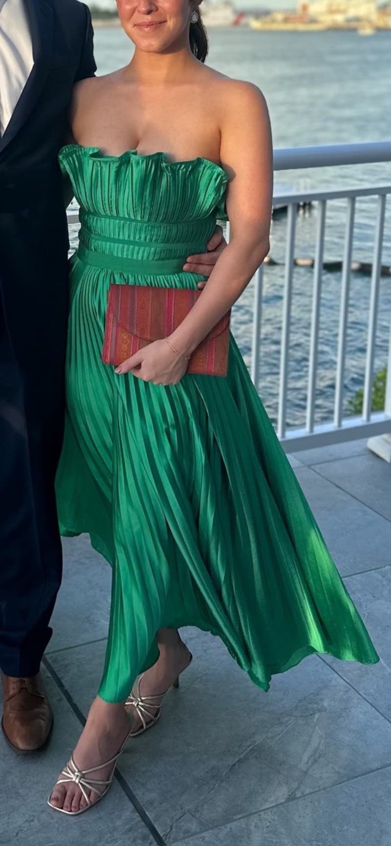 Giada Pleated Dress by AMUR | Rent the Runway