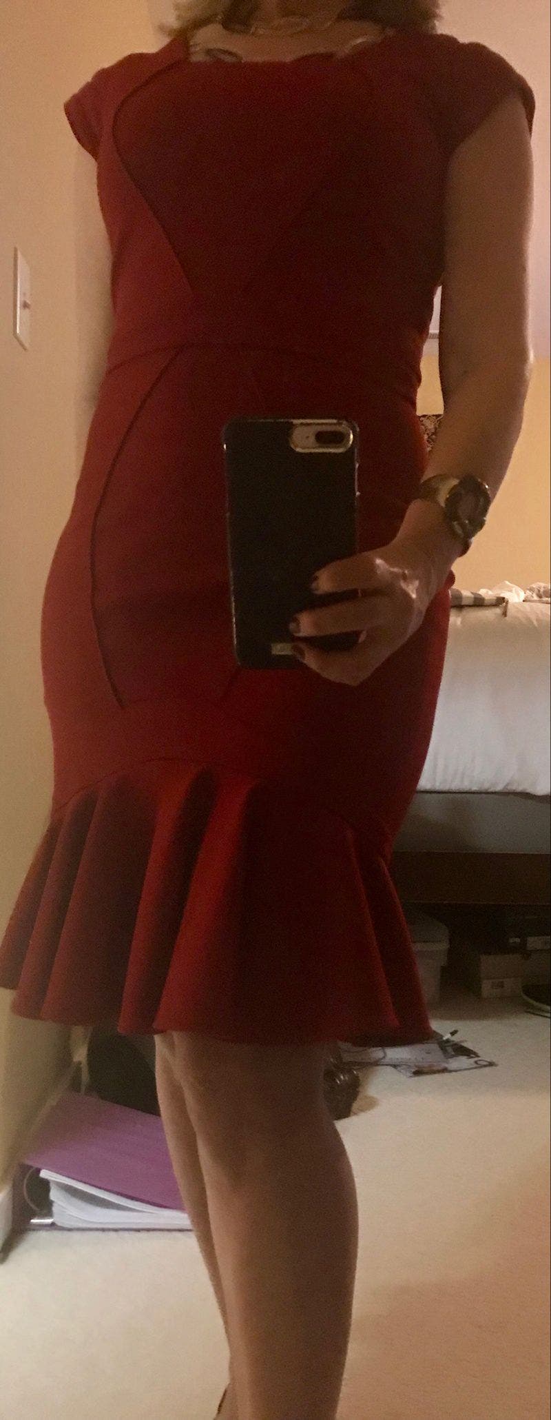 Red Snapper Dress by ZAC Zac Posen | Rent the Runway