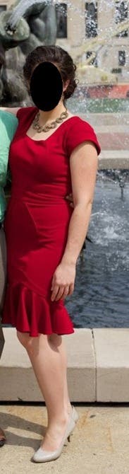 Red Snapper Dress by ZAC Zac Posen | Rent the Runway