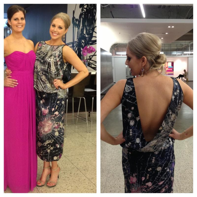 Smashed Jewel Satin Dress by Giles | Rent the Runway